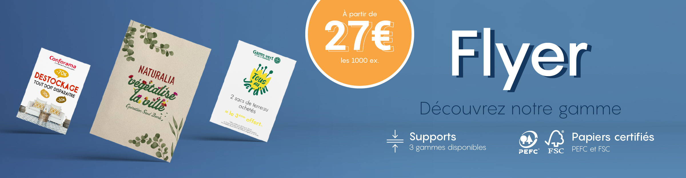 Impression Flyer en Ligne : Tract publicitaire, prospectus